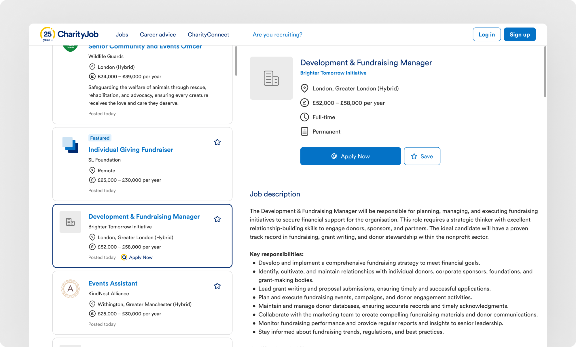 Advertise a Job | Charity Recruitment | CharityJob Recruiter